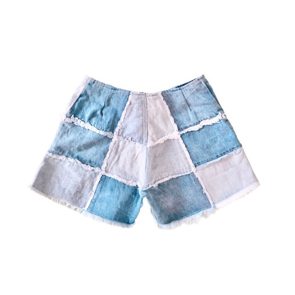 Vintage | Shorts | Vintage 9s Patchwork Denim Shorts No Boundaries ...